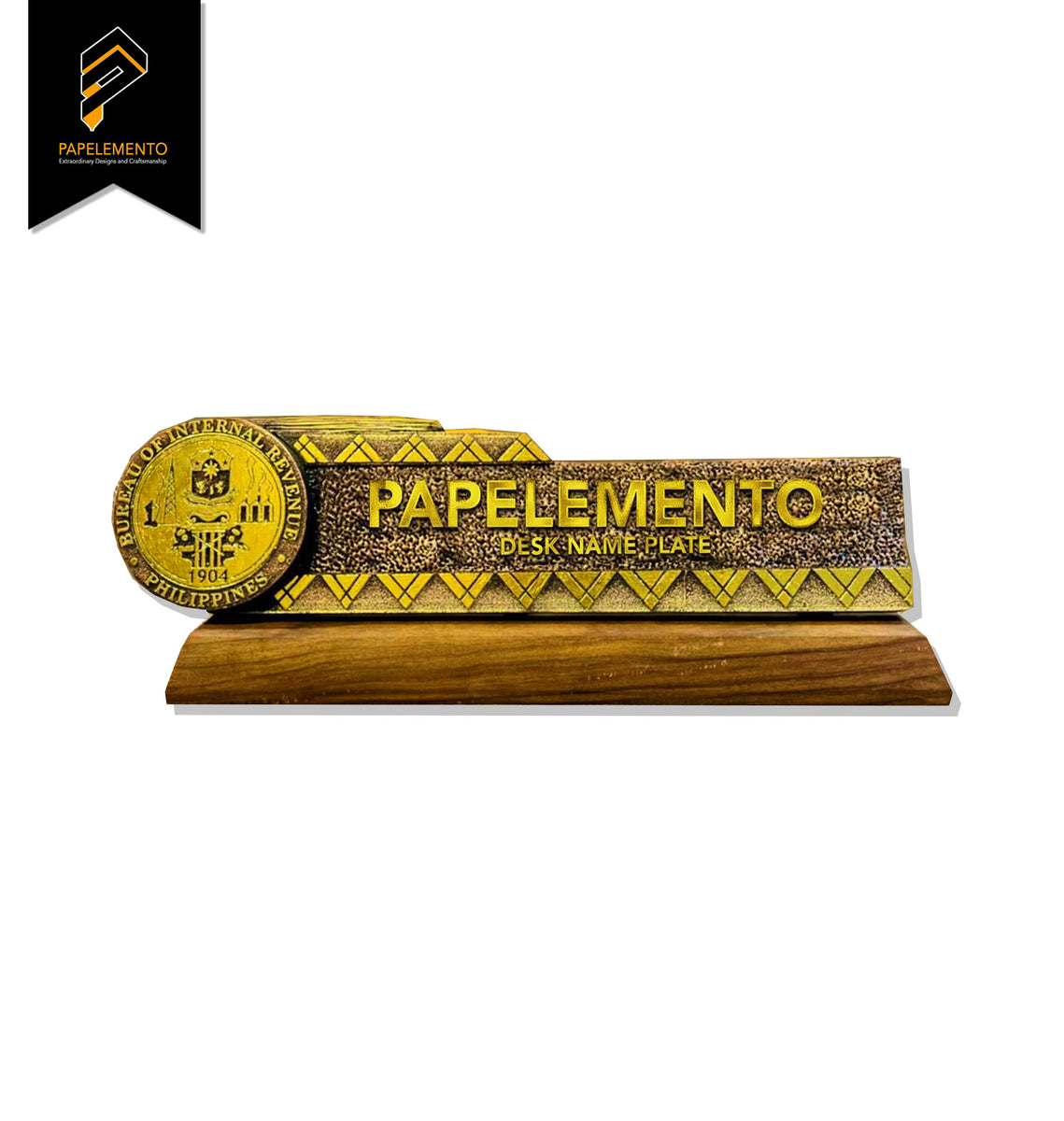 DESK NAME PLATE MEMENTO | Custom Awards – papelemento